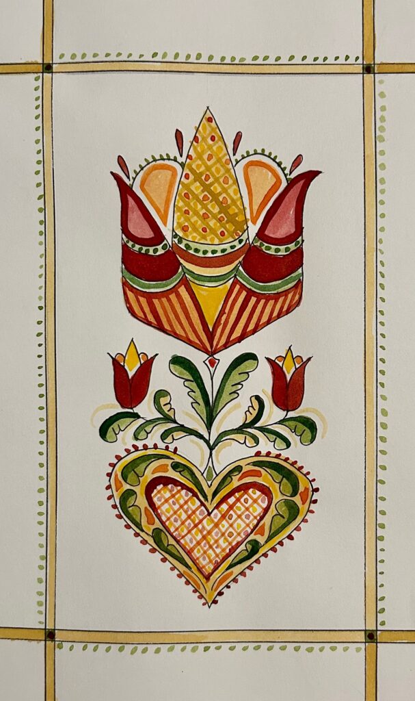 EVENT: Fraktur Hearts Workshop with Emily Smucker-Beidler – Mennonite Life